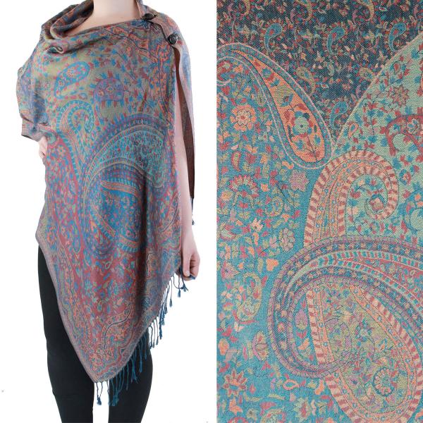 Wholesale3109 - Pashmina Style Button Shawls (Prints)
