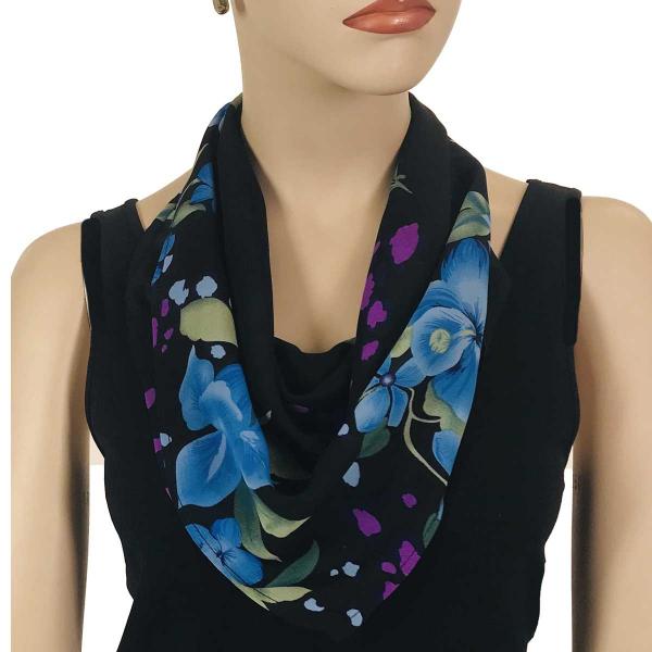 Wholesale Magnetic Clasp Scarves (Georgette Triangle)